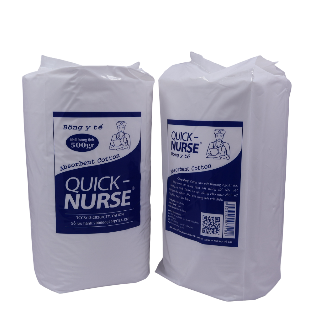 BÔNG GÒN Y TẾ QUICK-NURSE 500GR