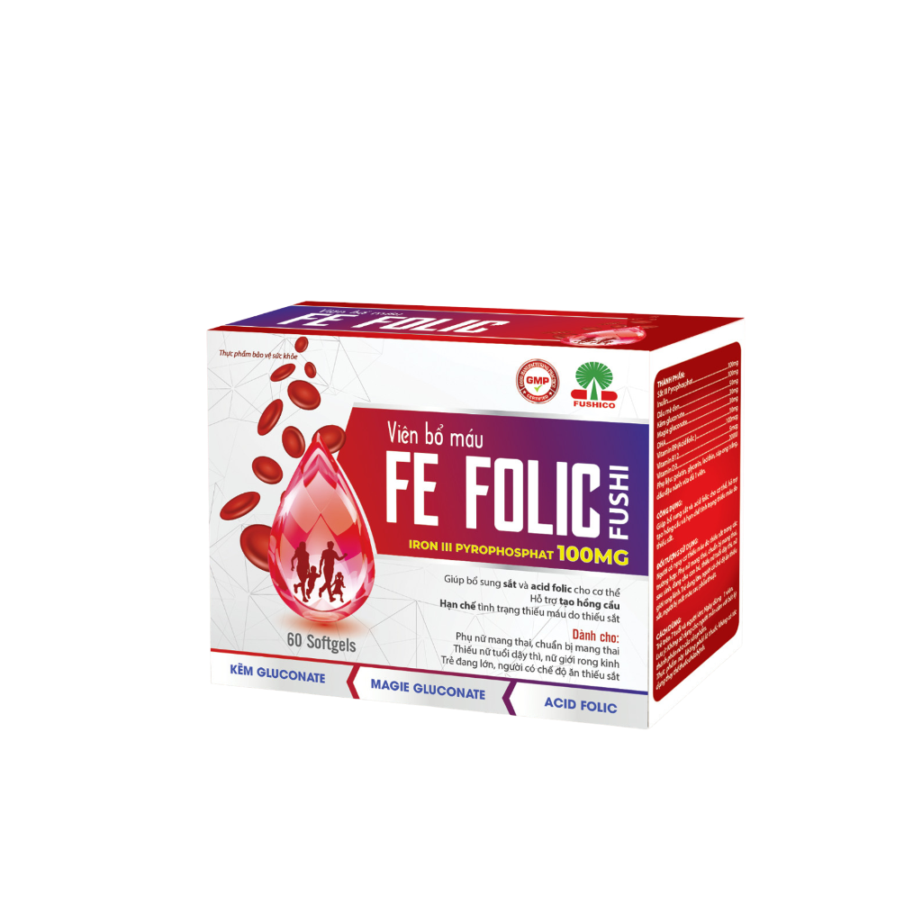 Viên bổ máu FE FOLIC Fushi - Công ty Cổ phần Dược Phú Thọ (Fushico)