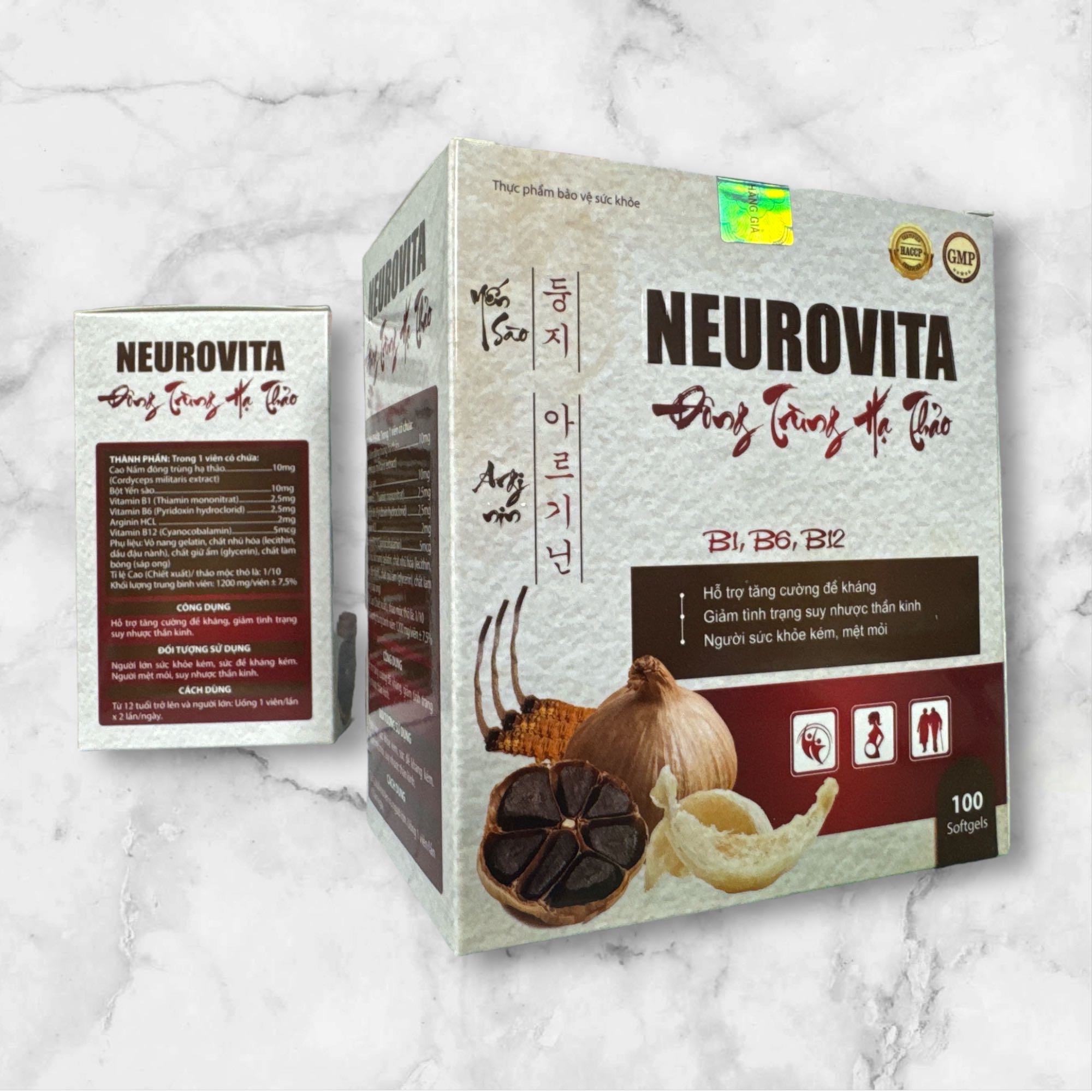 3B Neurovita đông trùng hạ thảo 100v Mediphar k108