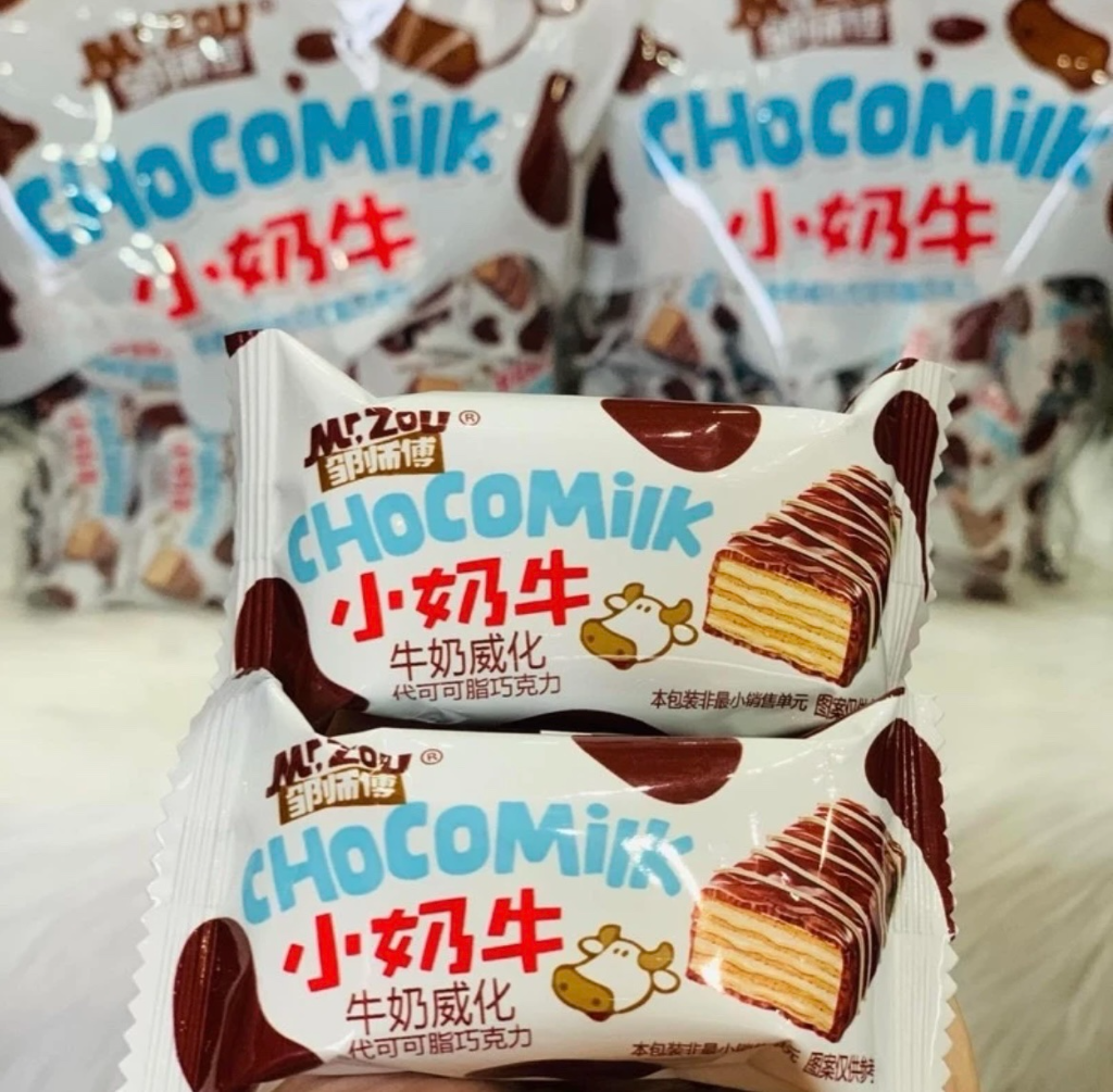 BÁNH XỐP SỮA SOCOLA CON BÒ