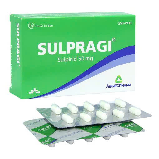SULPRAGI (Sulpirid 50mg) Agimexpharm_Hộp 3 vỉ x 10 viên