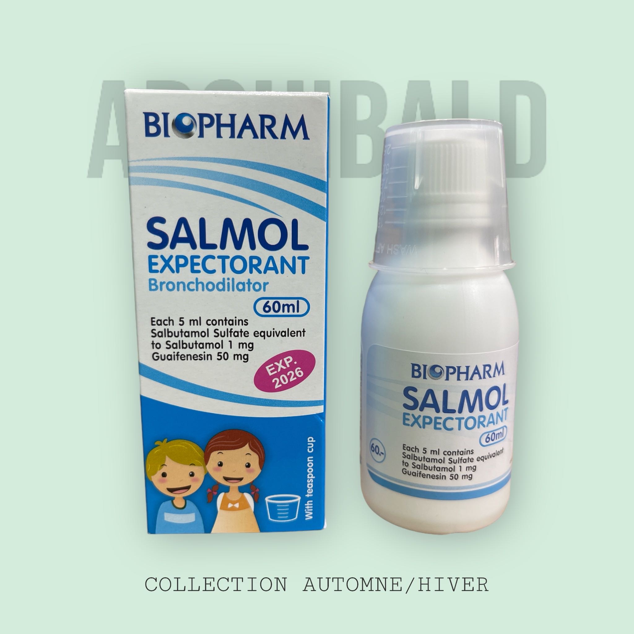 SIRO HO SALMOL EXPECTORANT BIOPHARM 60ml THAILAND