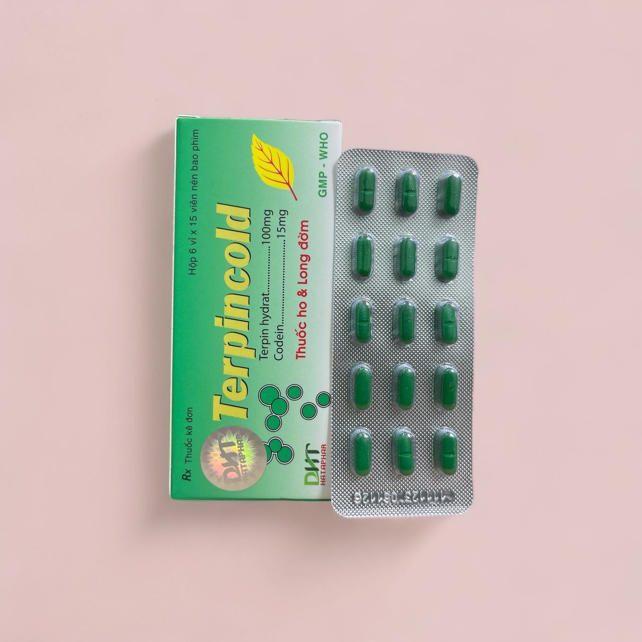 Terpincold Hà tây vỉ thuốc ho& long đờm