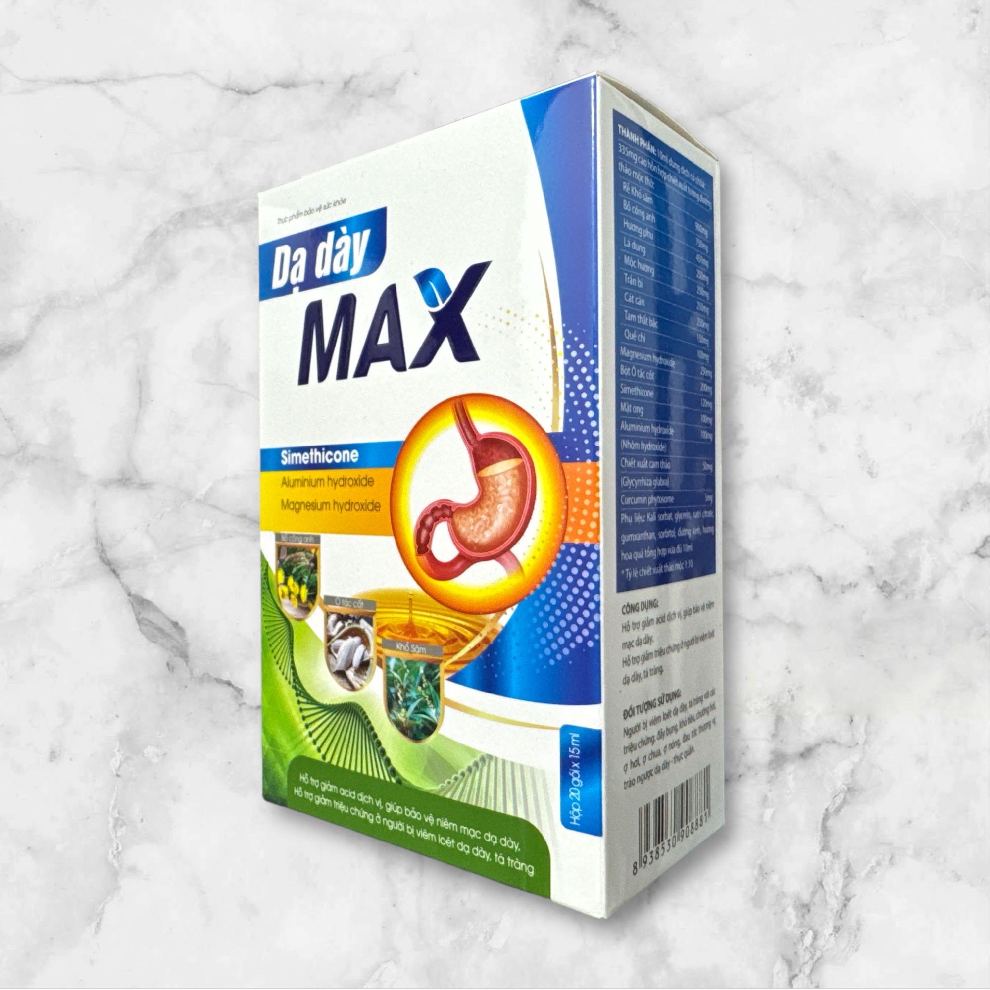 Dạ dày max Hộp 20 gói x5ml Hải linh