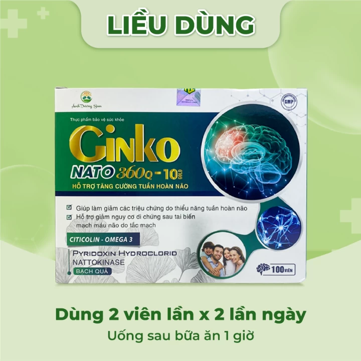 Ginko Nato 360Q - 10 Gold cty Ánh Dương H100v xanh (Mua 10 tặng 2 lọ ...
