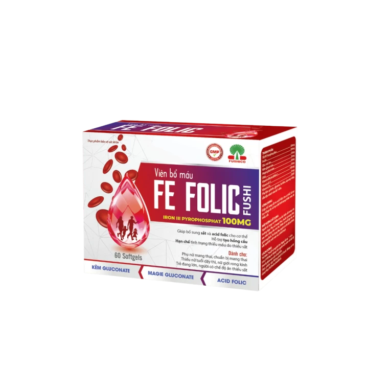 Viên bổ máu FE FOLIC Fushi - Công ty Cổ phần Dược Phú Thọ (Fushico)