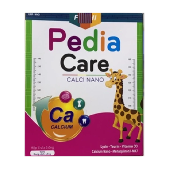PEDIA CARE CALCI NANO - sản phẩm của công ty cổ phần Dược Phú Thọ (Fushico)