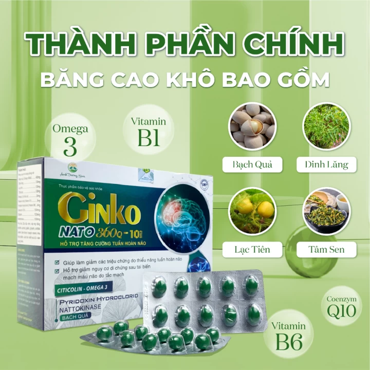 Ginko Nato 360Q - 10 Gold cty Ánh Dương H100v xanh (Mua 10 tặng 2 lọ ...