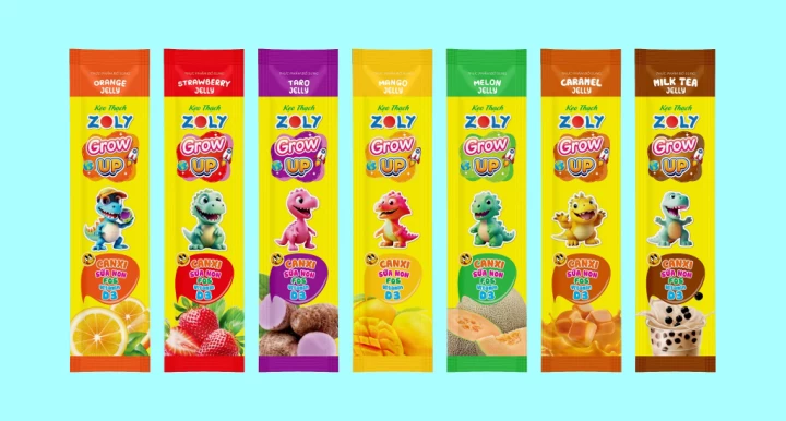 Kẹo thạch Zoly Grow up giúp trẻ phát triển chiều cao